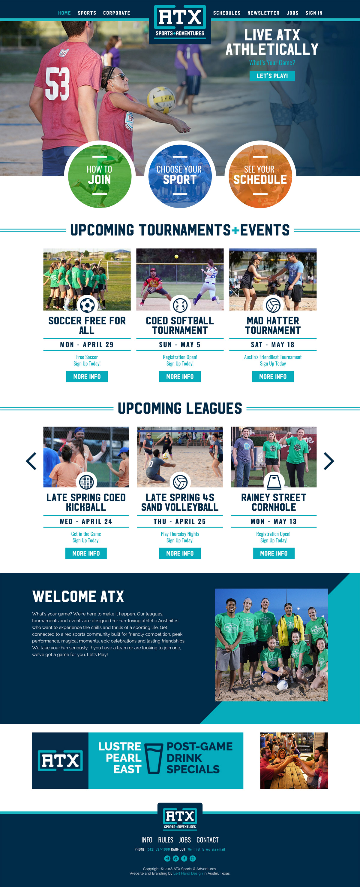 ATX Sports+Adventures | Logo Design and Branding by Left Hand Design ...